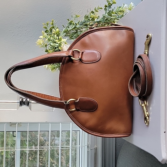 Coach | Bags | Vintage Coach British Tan Chadwick Bowler Leather ...